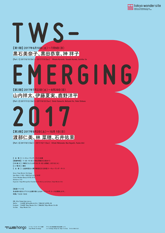TWS-Emerging 2017[第1期] | 展覧会 | アイエム[インターネットミュージアム]